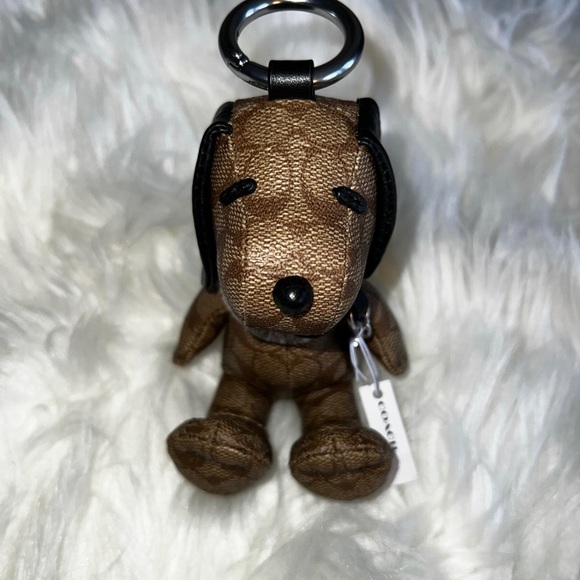 Coach | Accessories | Coach X Peanuts Snoopy Bag Charm In Signature ...